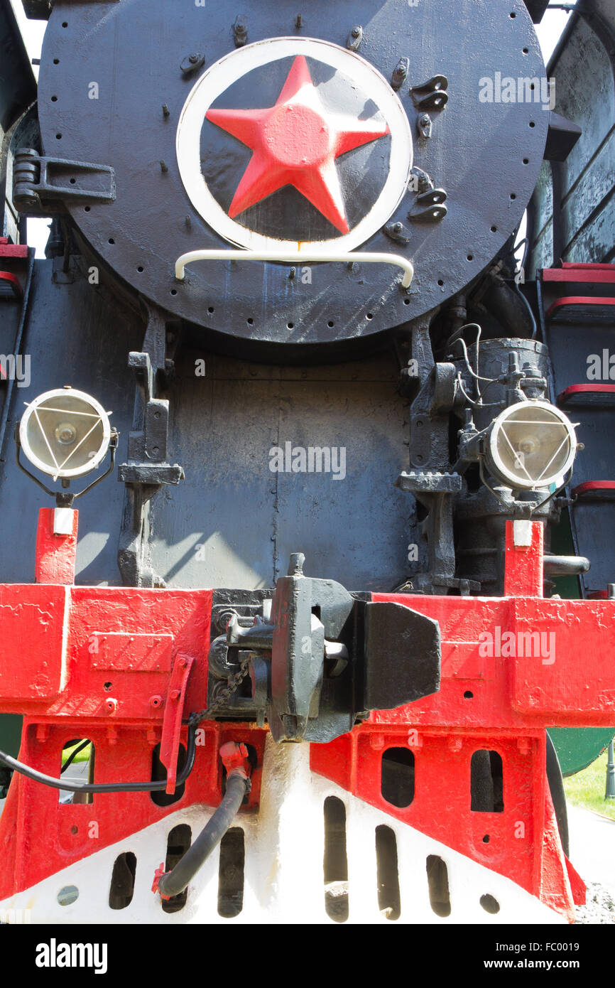 Rail road locomotive Stock Photo - Alamy