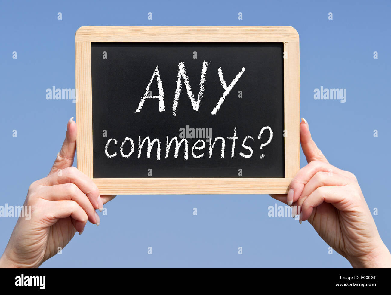 ANY comments Stock Photo - Alamy