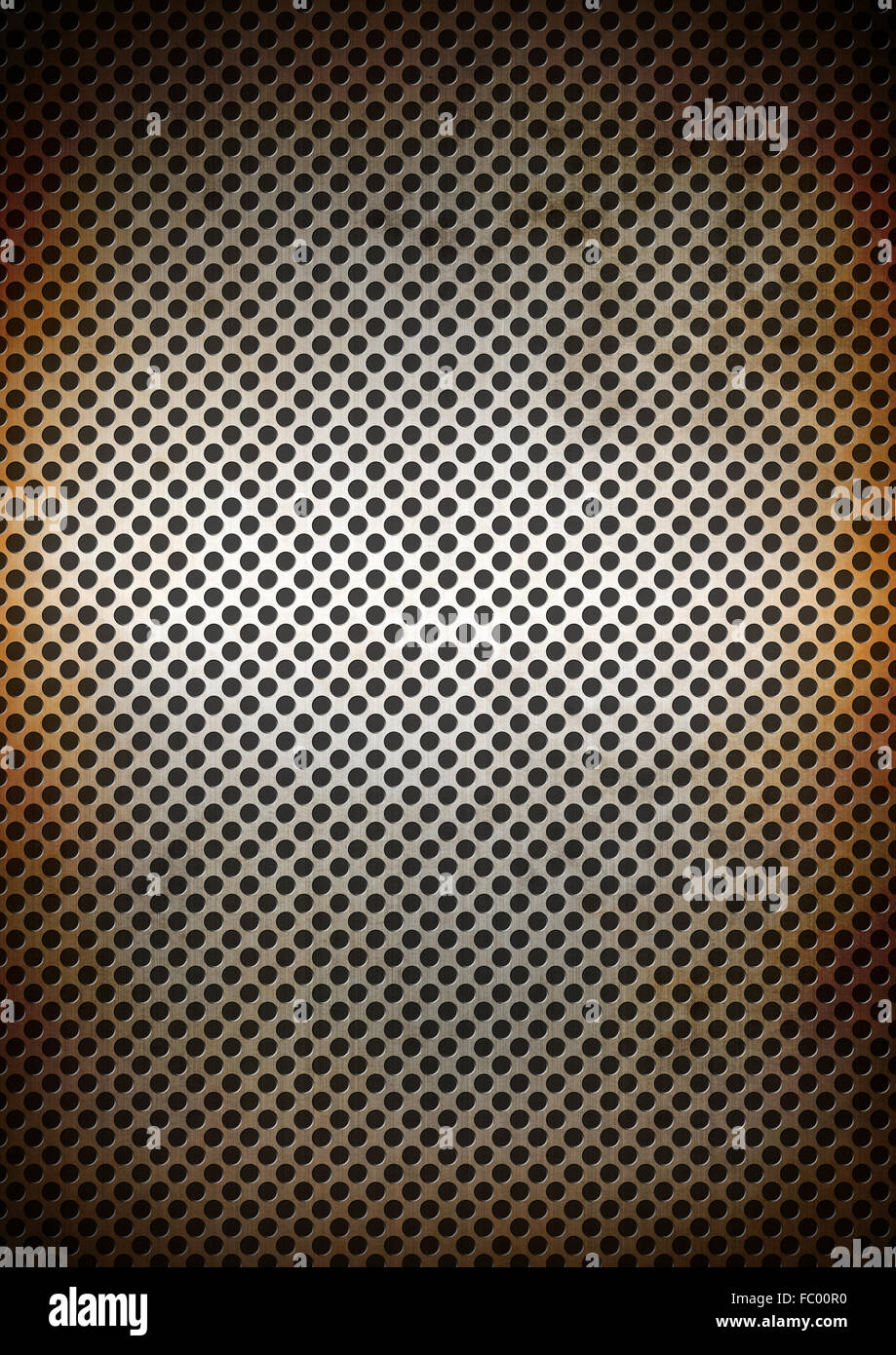 Silver rusty metal grid background texture Stock Photo - Alamy