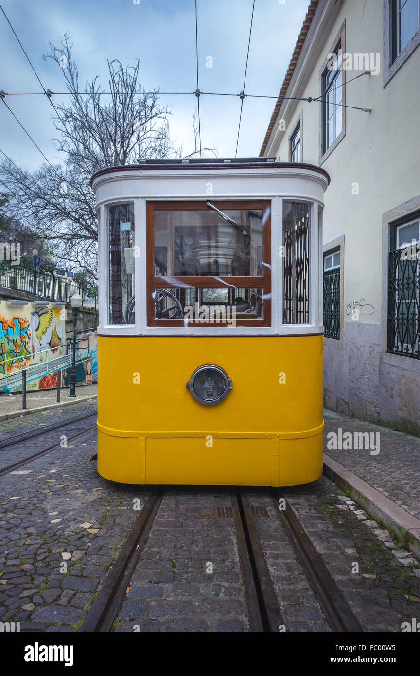 Gloria funicular in city center hi-res stock photography and images - Alamy