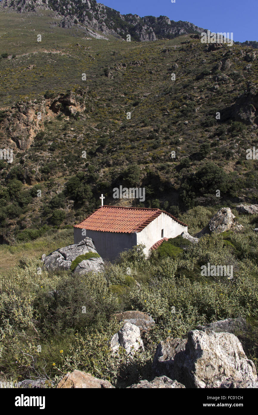 little church - Crete Stock Photo - Alamy