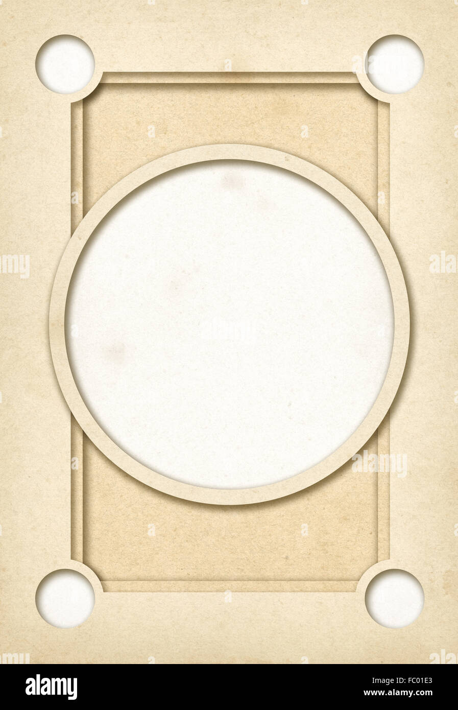 Vintage paper photo frame Stock Photo - Alamy