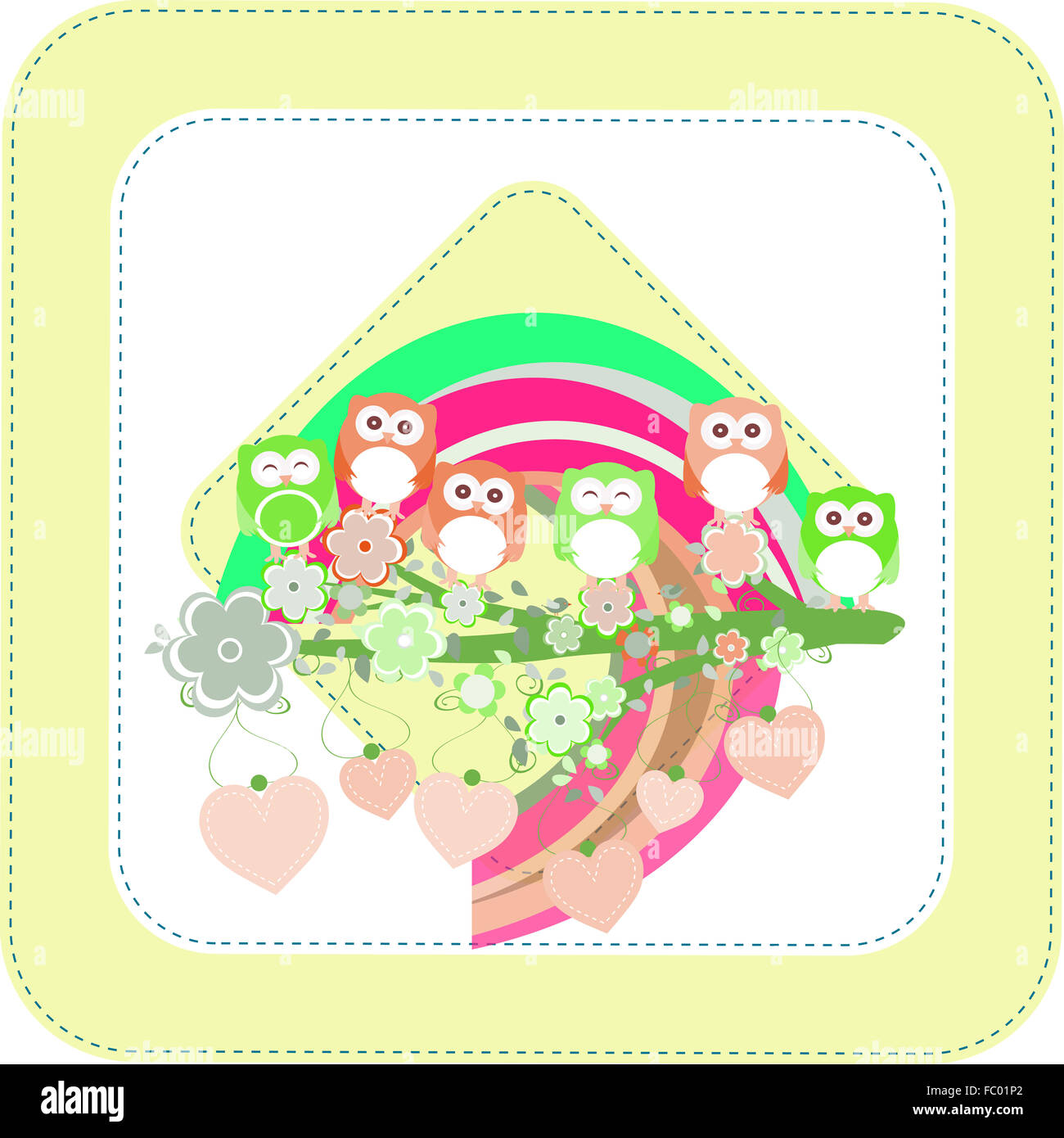 Heart tree with birds hi-res stock photography and images - Alamy