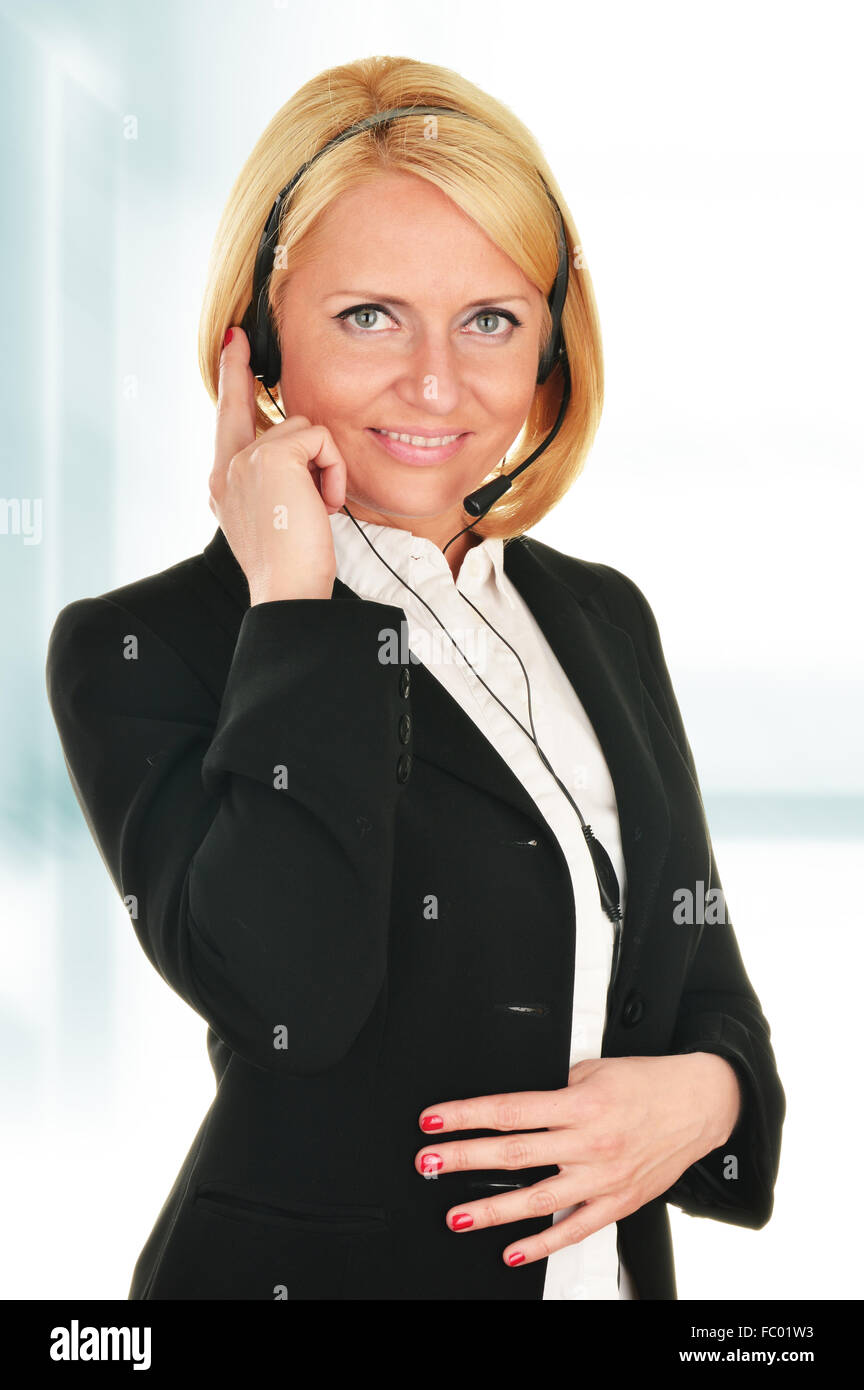 Call center operator. Customer support. Helpdesk Stock Photo - Alamy