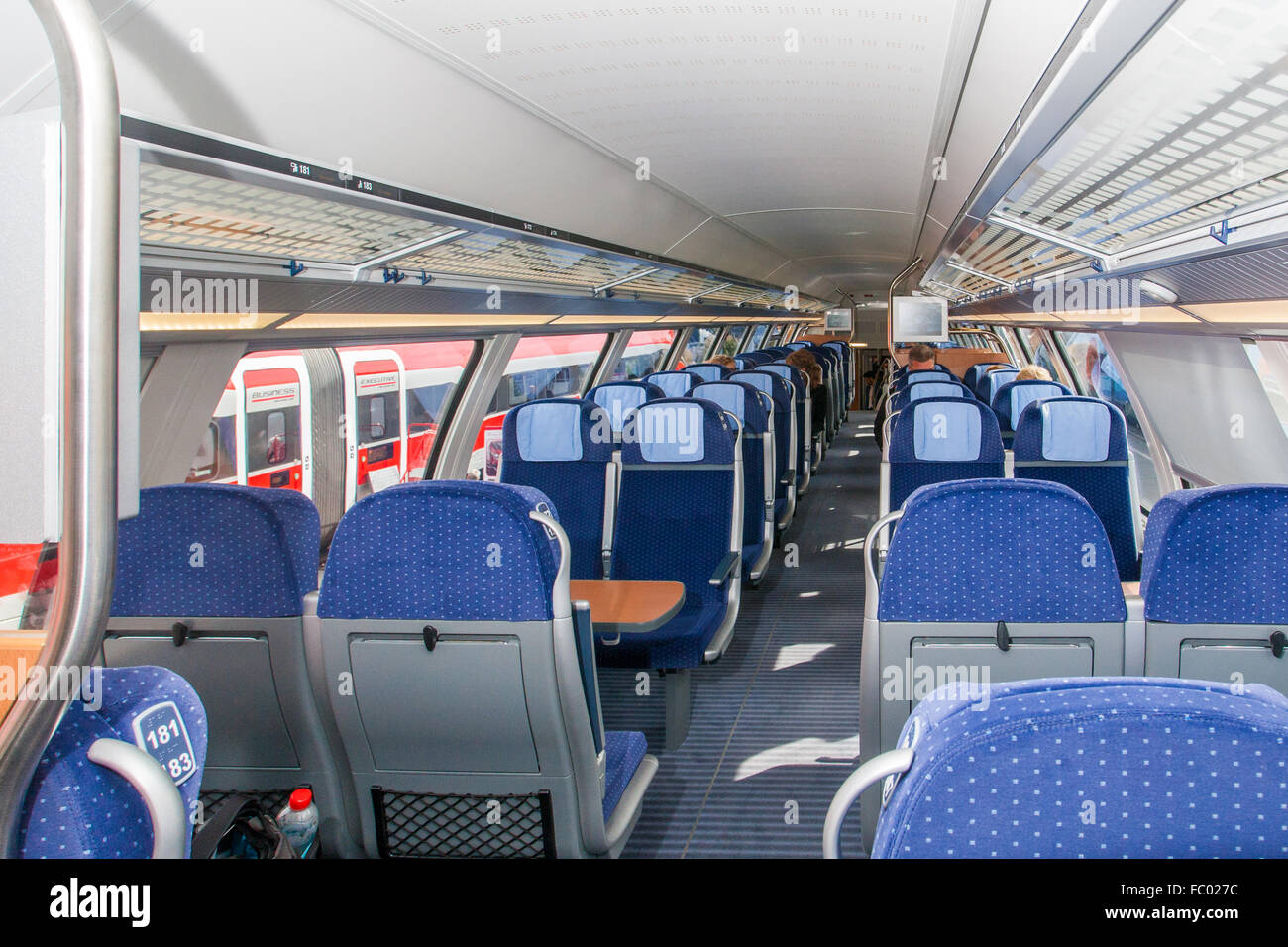 Intercity Double-Deck-Trains for Deutsche Bahn Stock Photo - Alamy