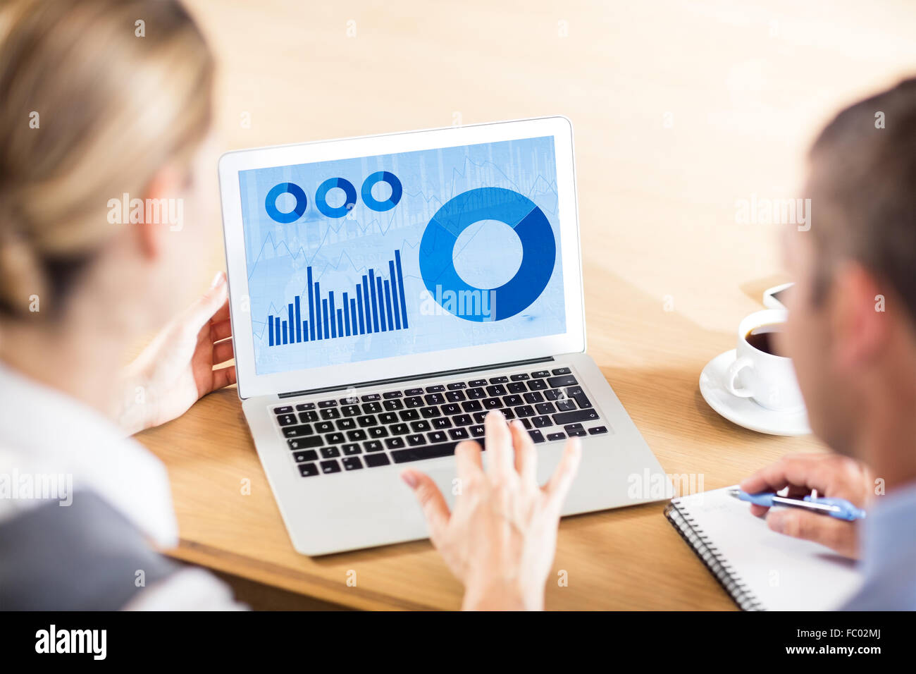 Composite image of blue data Stock Photo - Alamy
