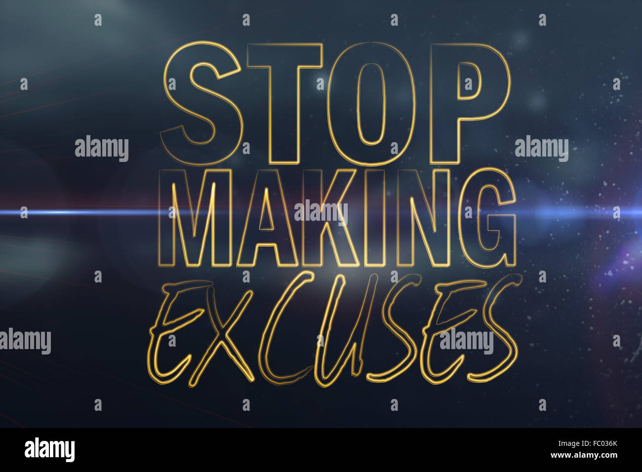 No excuses image hi-res stock photography and images - Alamy