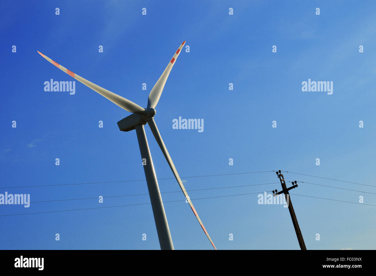 Wind turbines farm. Windmill Stock Photo - Alamy