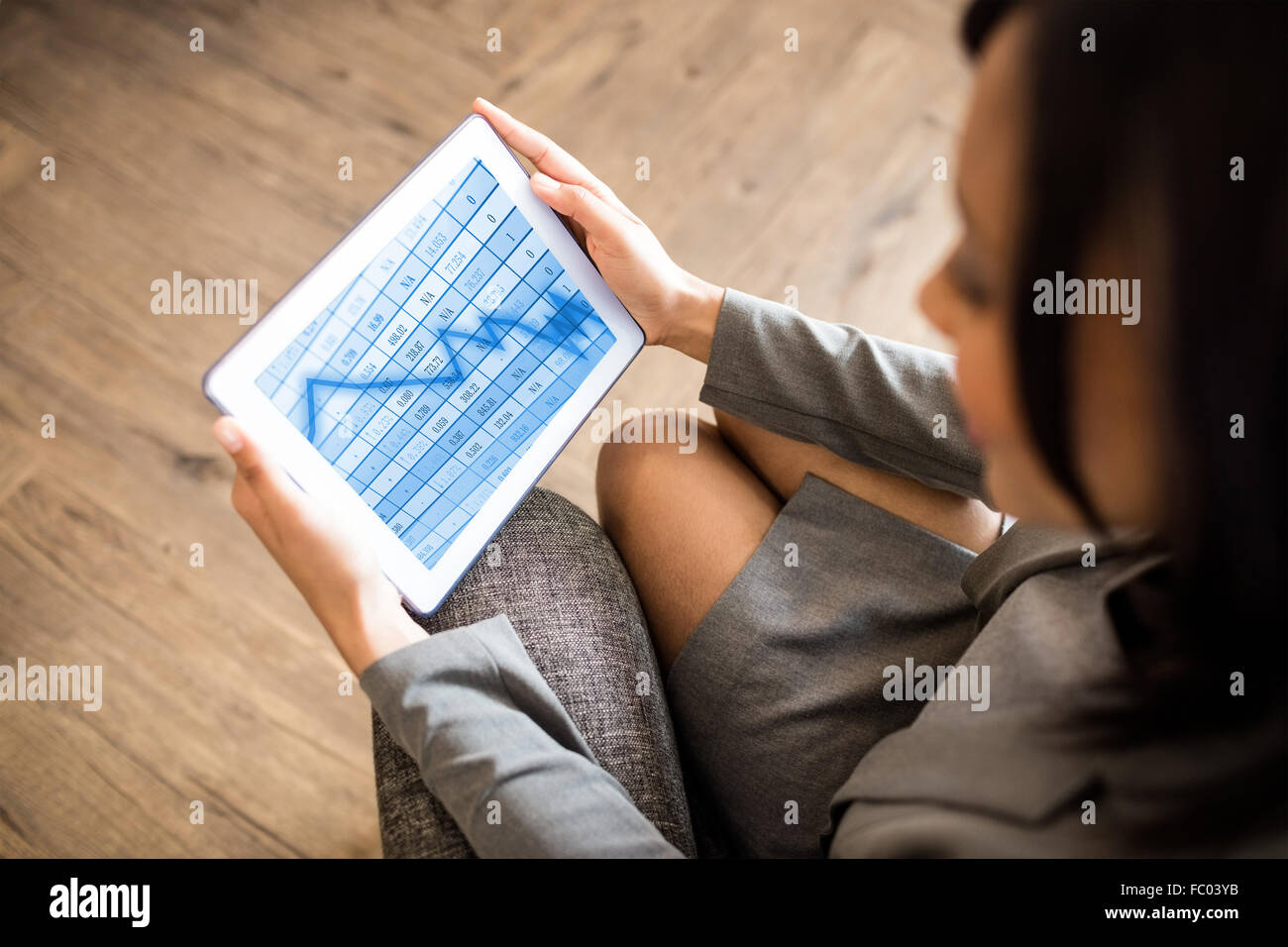 Composite image of blue data Stock Photo - Alamy
