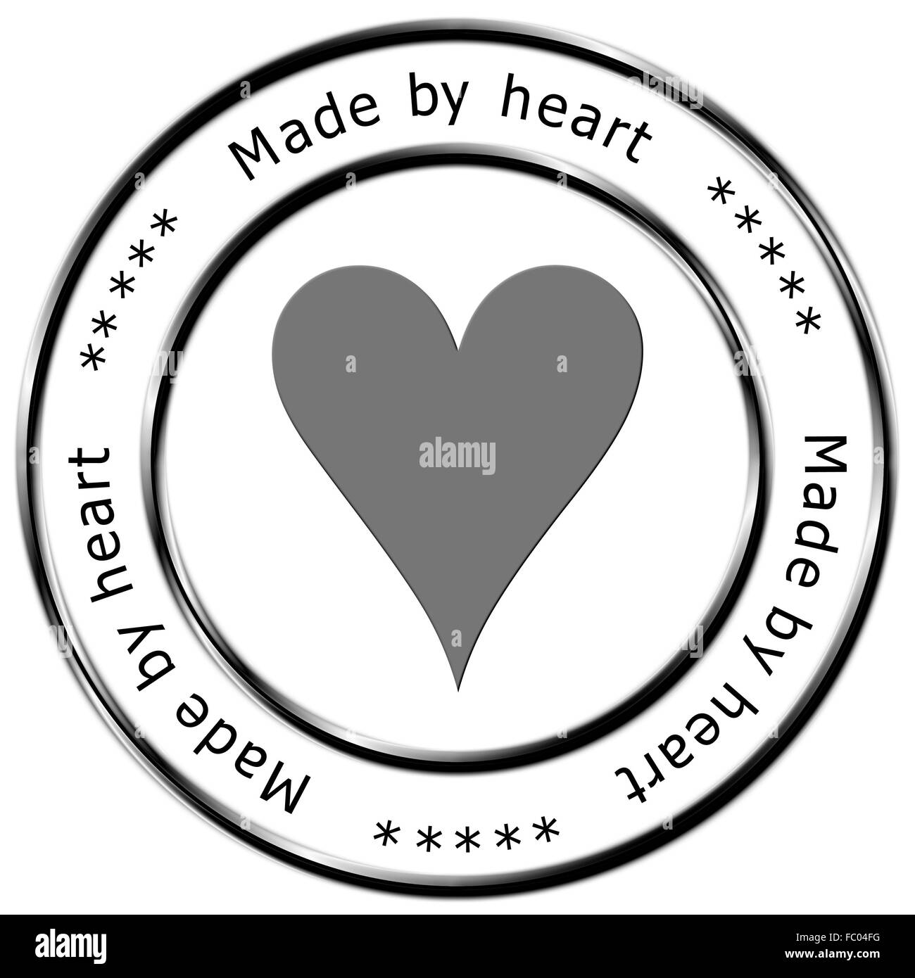 Inscription love heart symbol Black and White Stock Photos & Images - Alamy