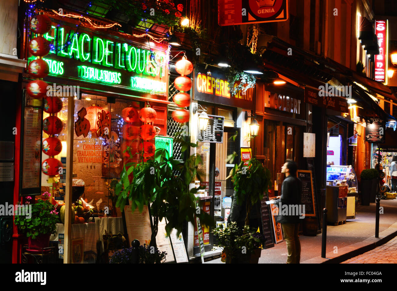 Latin Quarter of Paris. Famed for its nightlife Paris has about 40 000 ...