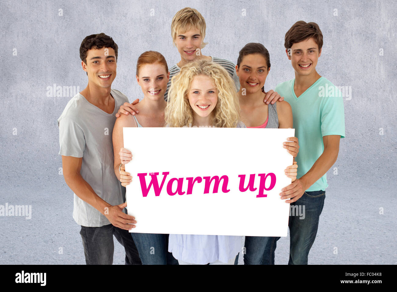 Warm up against grey wall Stock Photo - Alamy