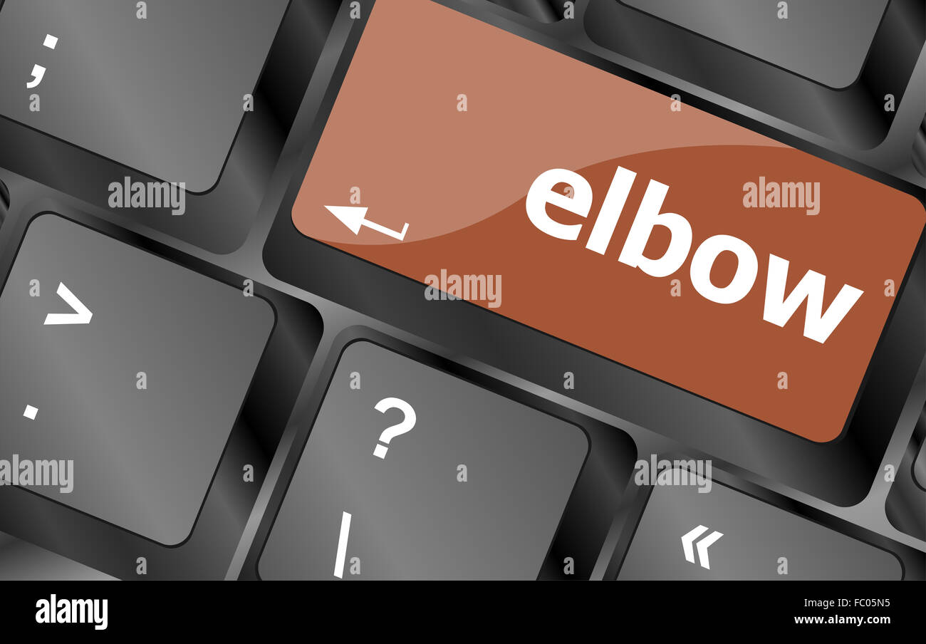 elbow button on computer pc keyboard key Stock Photo - Alamy