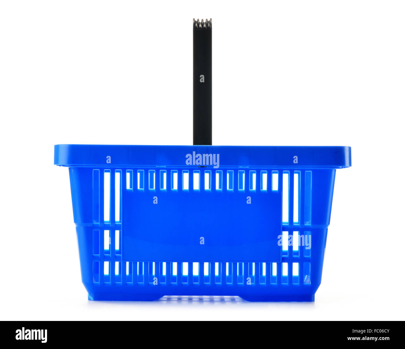 Empty shopping basket isolated on white background Stock Photo - Alamy