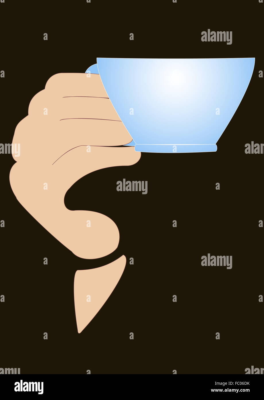 Tea cup sign hi-res stock photography and images - Alamy