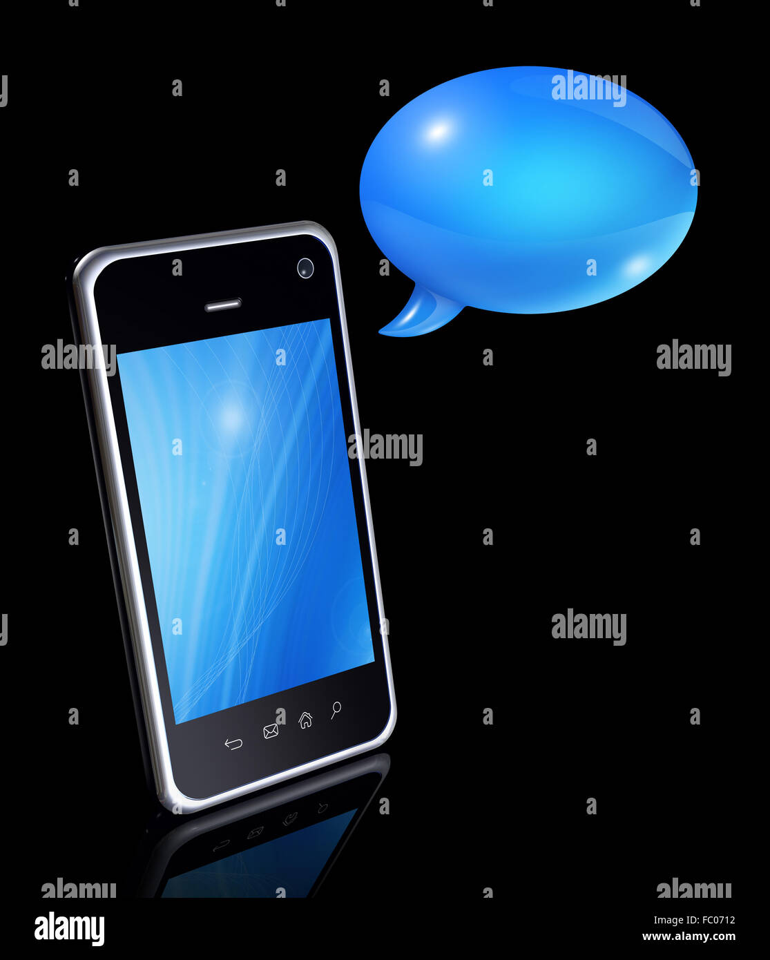 Mobile phone bubbles hi-res stock photography and images - Alamy