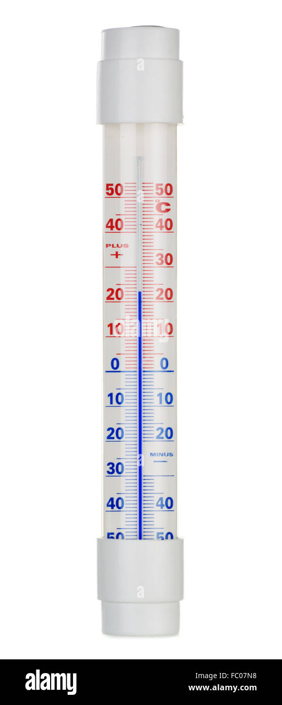 Alcohol thermometer isolated on white background Stock Photo - Alamy