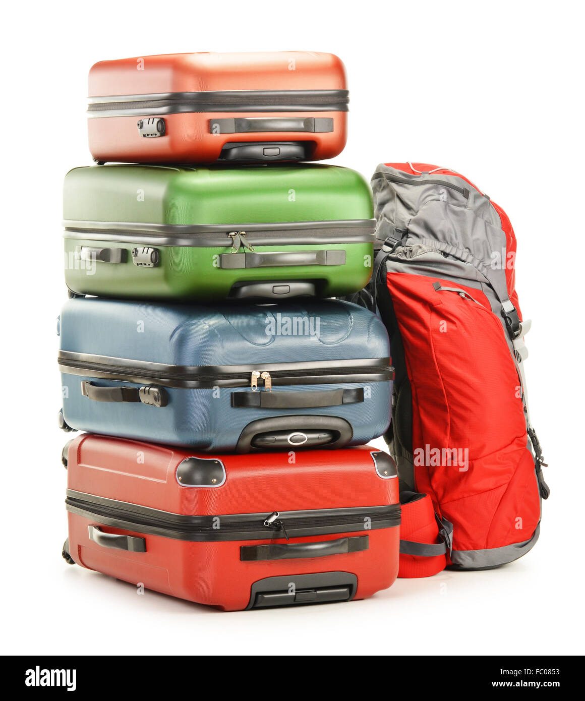 Stack suitcases on hotel Cut Out Stock Images & Pictures - Alamy