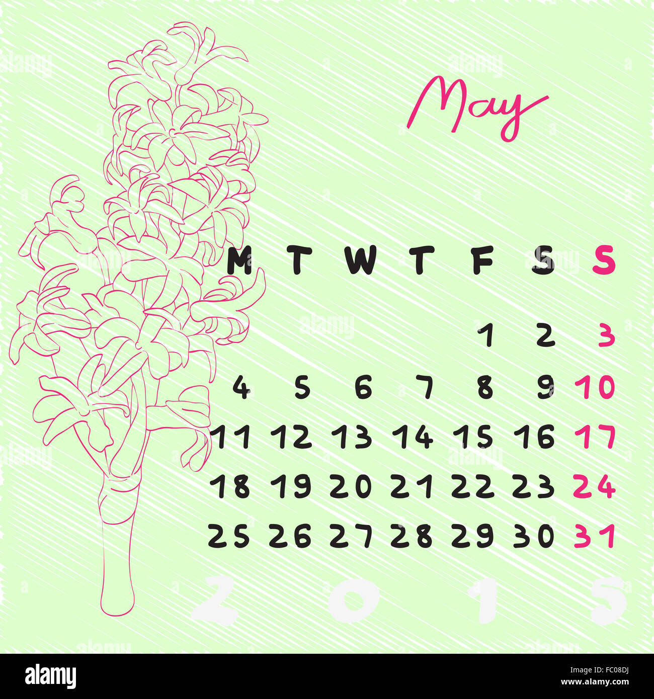 Calendar may 2015 hi-res stock photography and images - Alamy