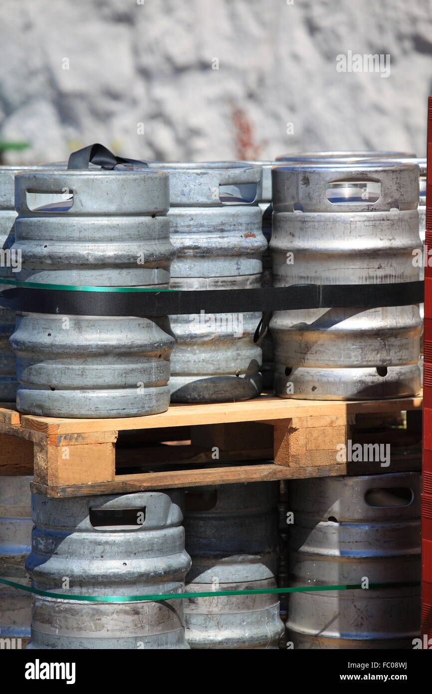 Production beer barrels hi-res stock photography and images - Alamy