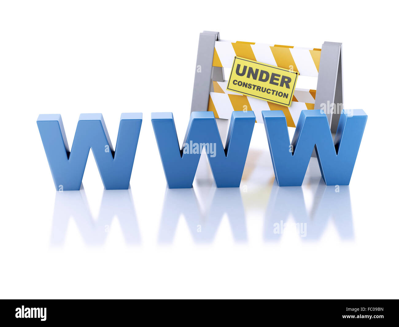 Website under construction concept. 3d illustratio Stock Photo - Alamy