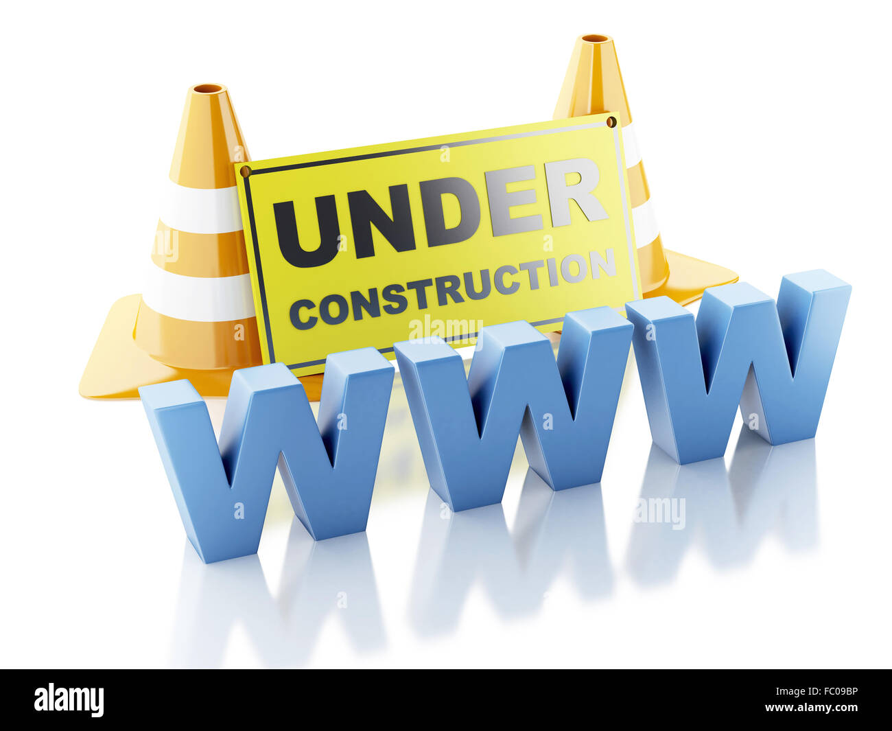 Website under construction concept. 3d illustratio Stock Photo - Alamy