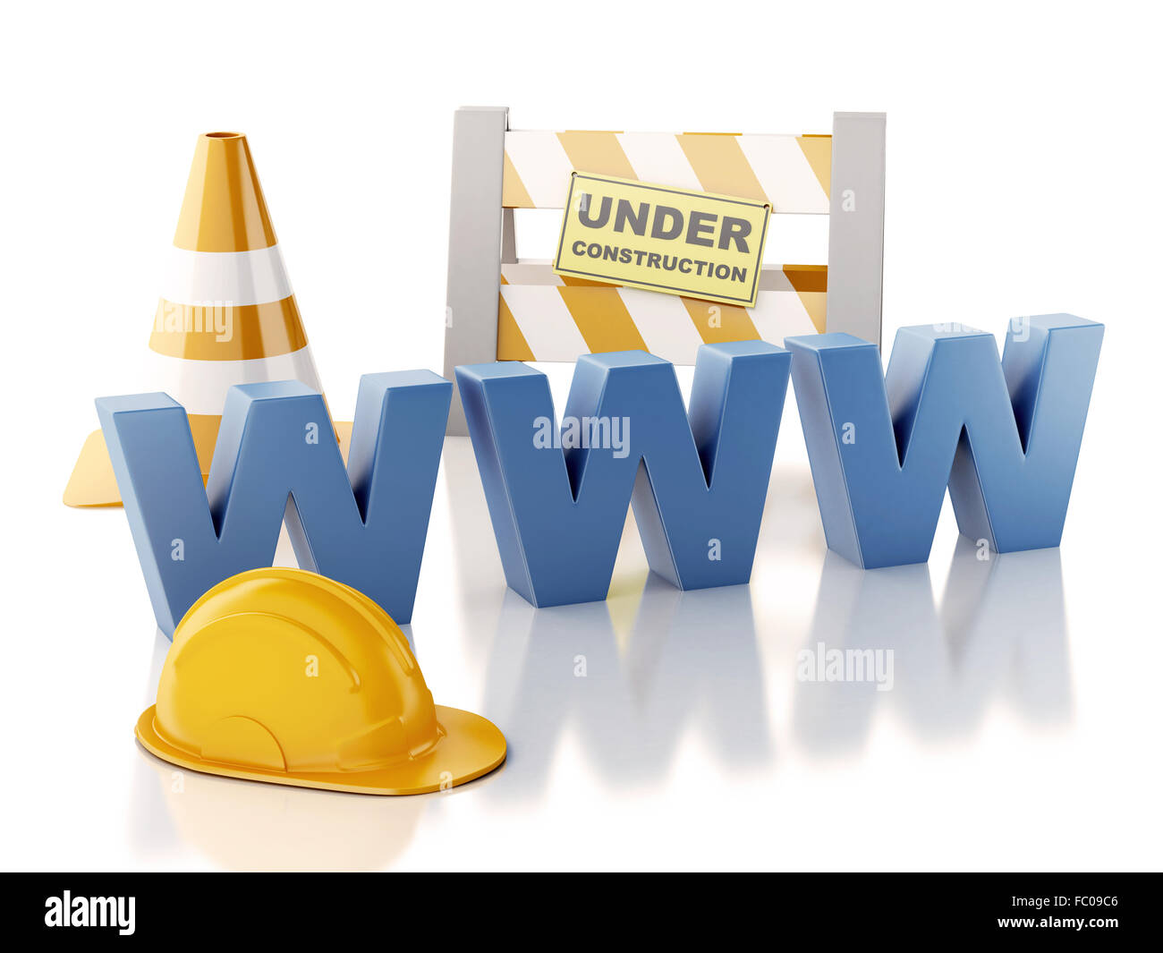Website under construction concept. 3d illustratio Stock Photo - Alamy