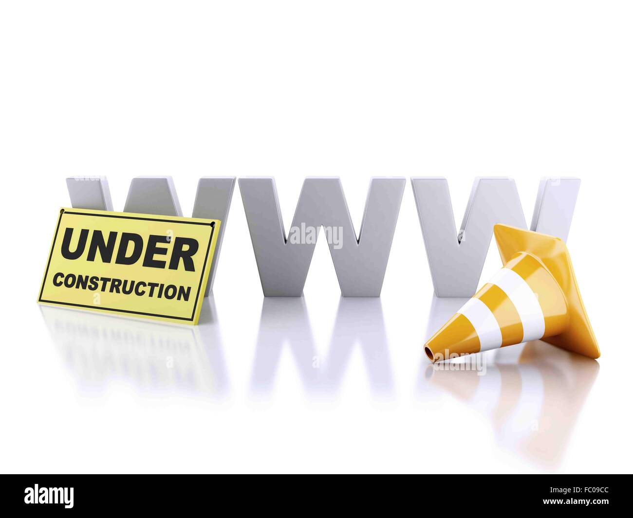 Website under construction concept. 3d illustratio Stock Photo - Alamy