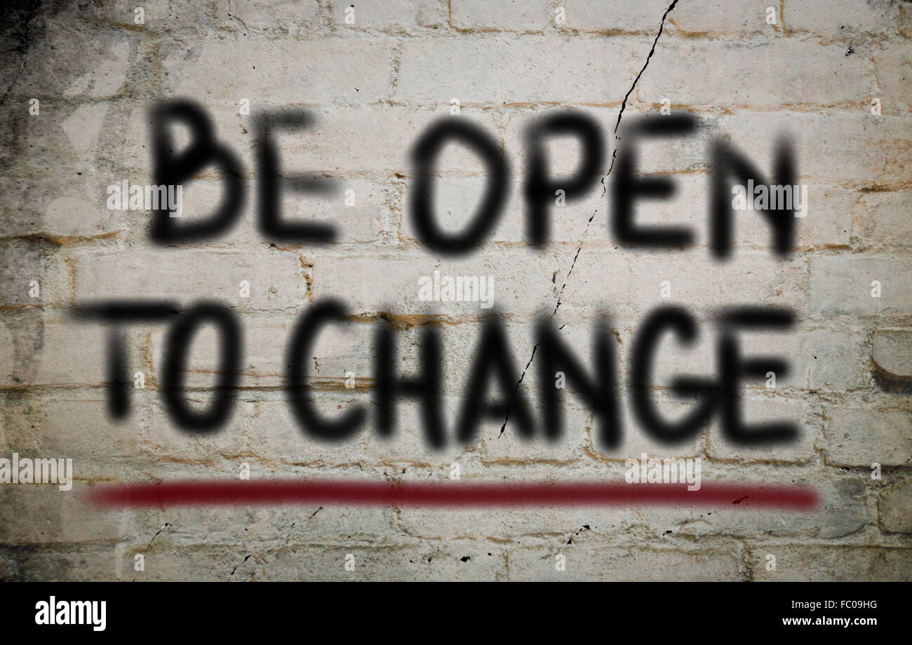 Be Open To Change Concept Stock Photo - Alamy