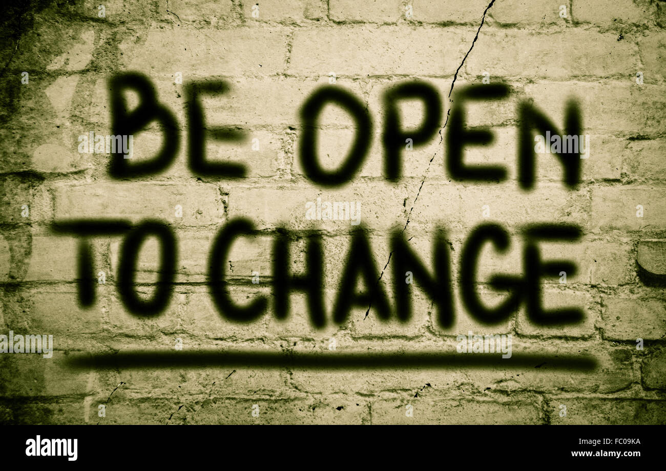 Be Open To Change Concept Stock Photo - Alamy