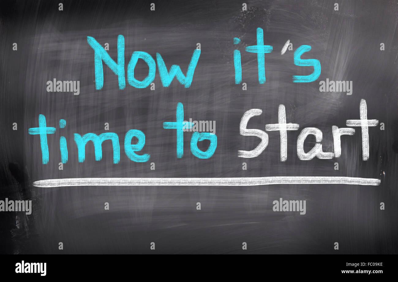 Time To Start Concept Stock Photo - Alamy