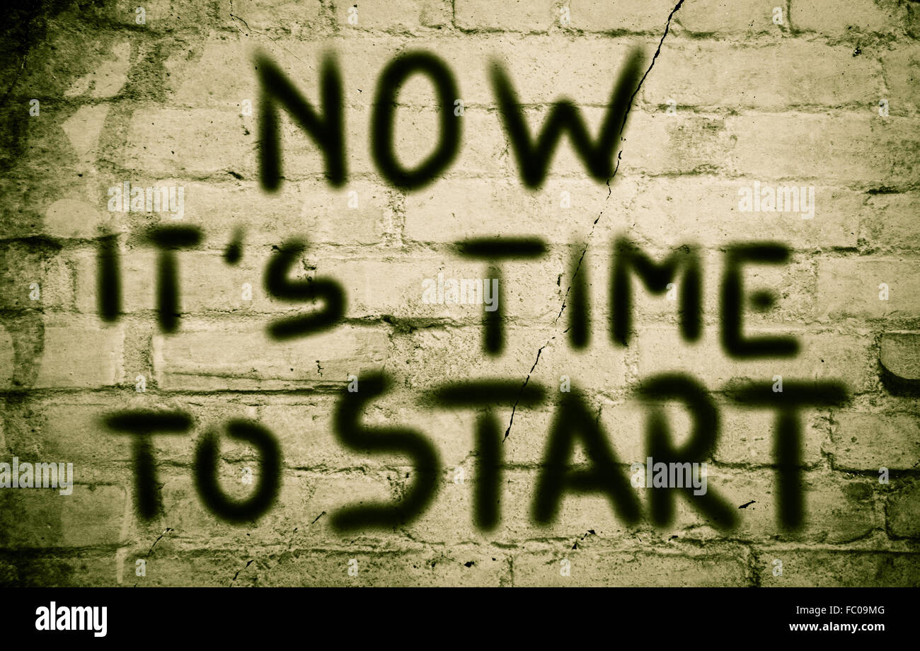 Time To Start Concept Stock Photo - Alamy