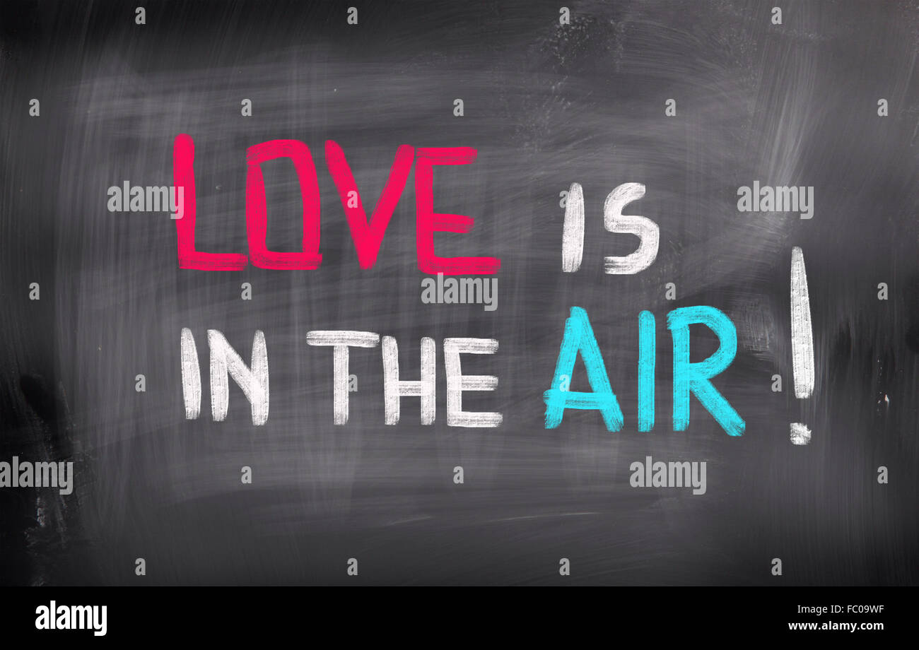 Love Is In The Air Concept Stock Photo - Alamy