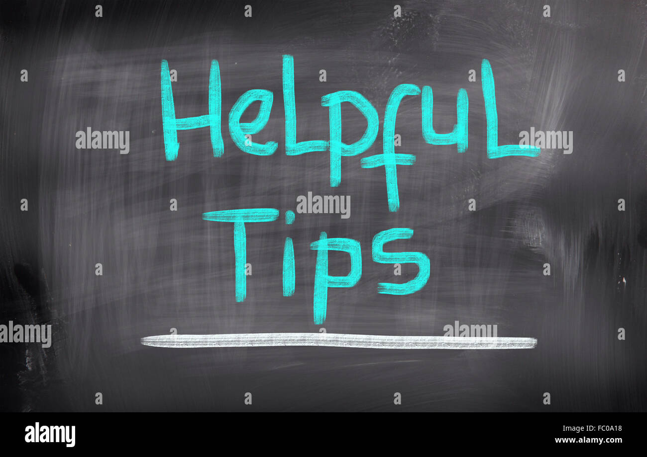Helpful Tips Concept Stock Photo - Alamy