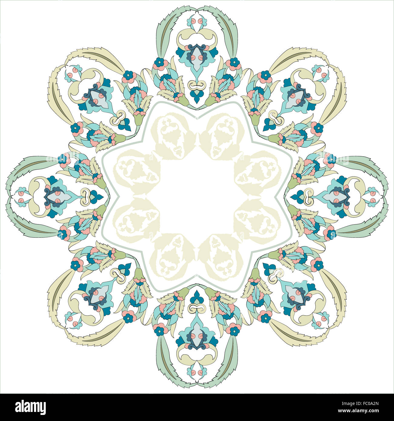 circular floral background three Stock Photo - Alamy