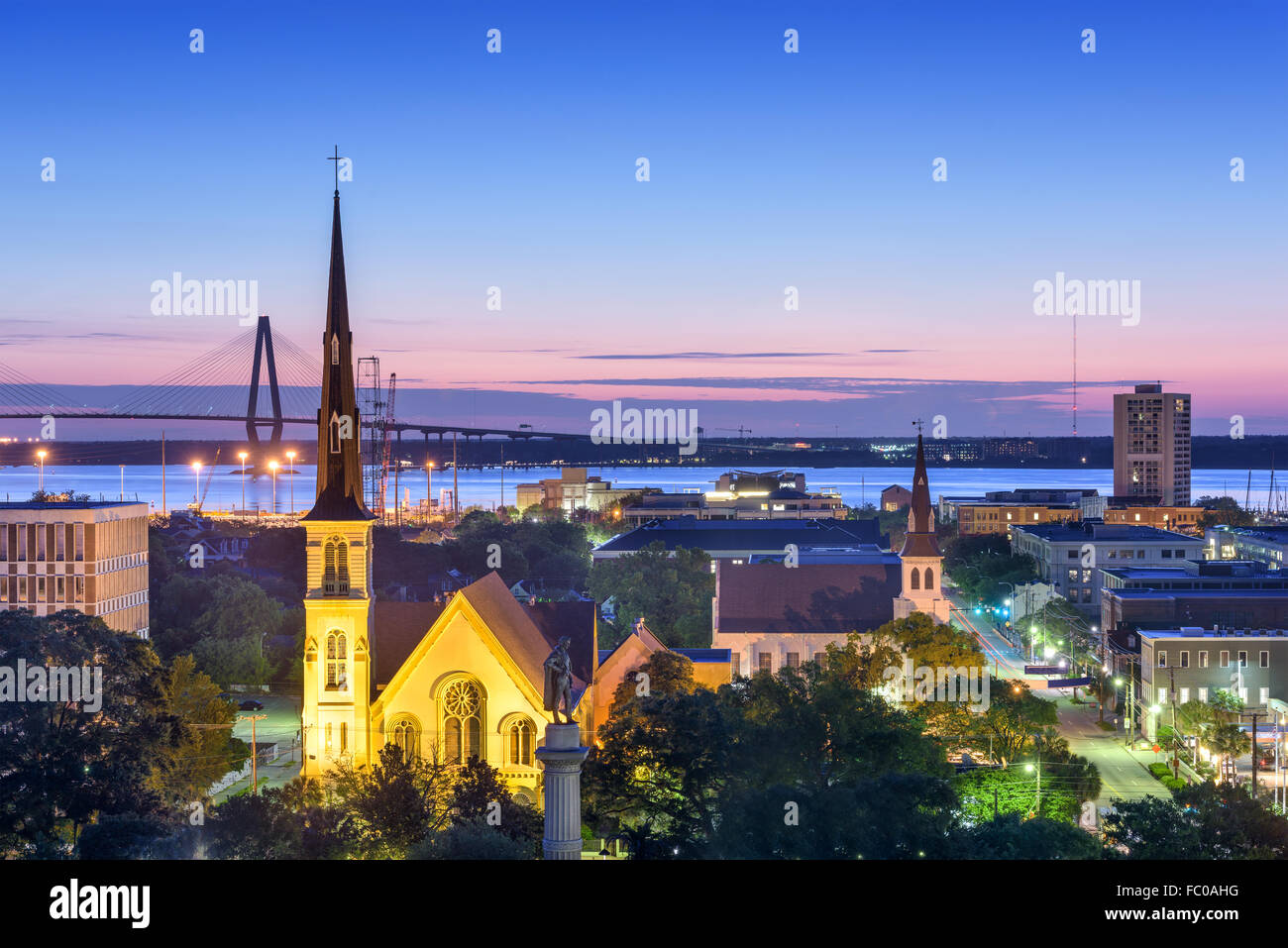 Charleston, South Carolina, USA downtown skyline Stock Photo - Alamy