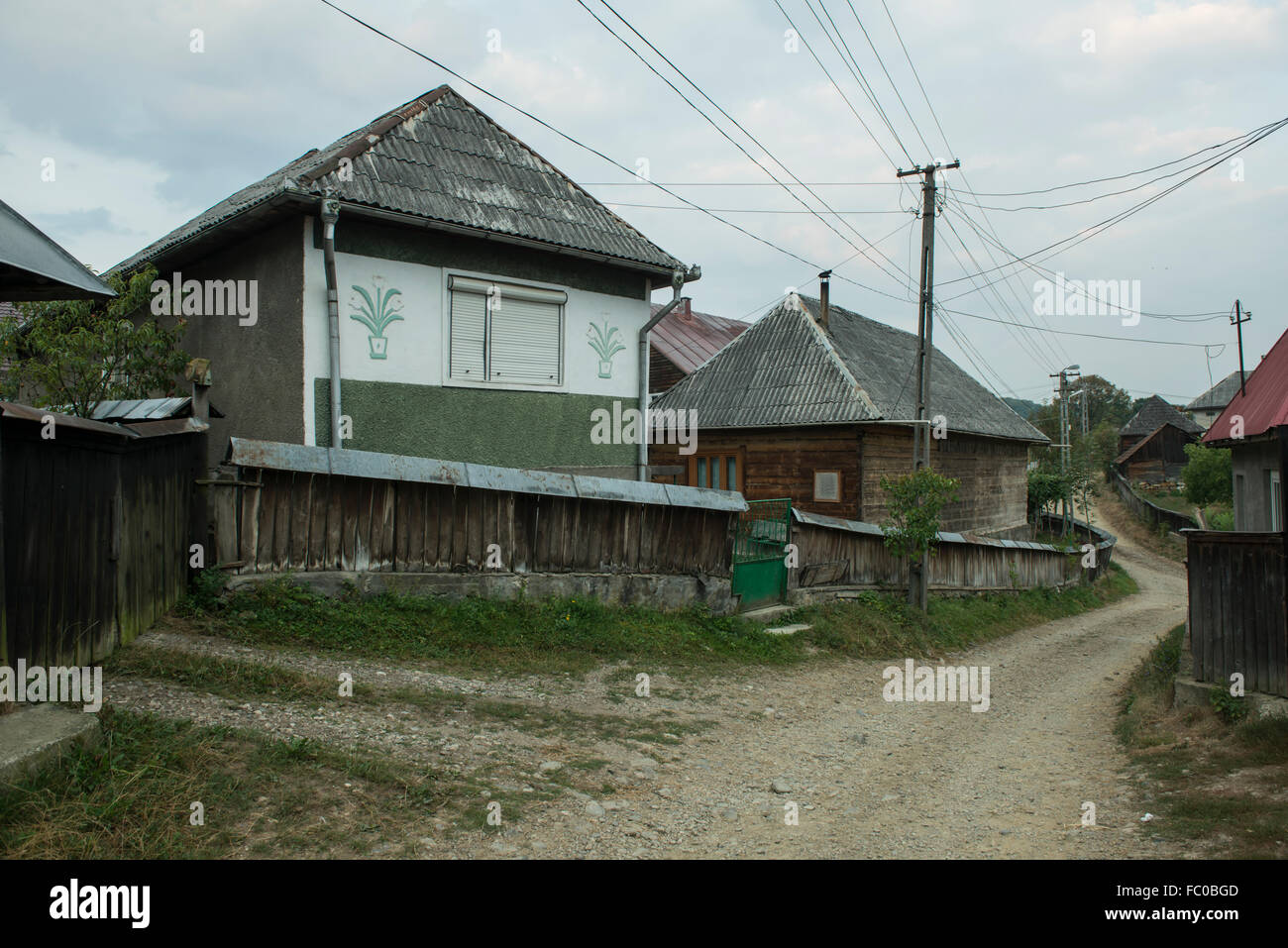 Old wooden traditional romanian house hi-res stock photography and ...