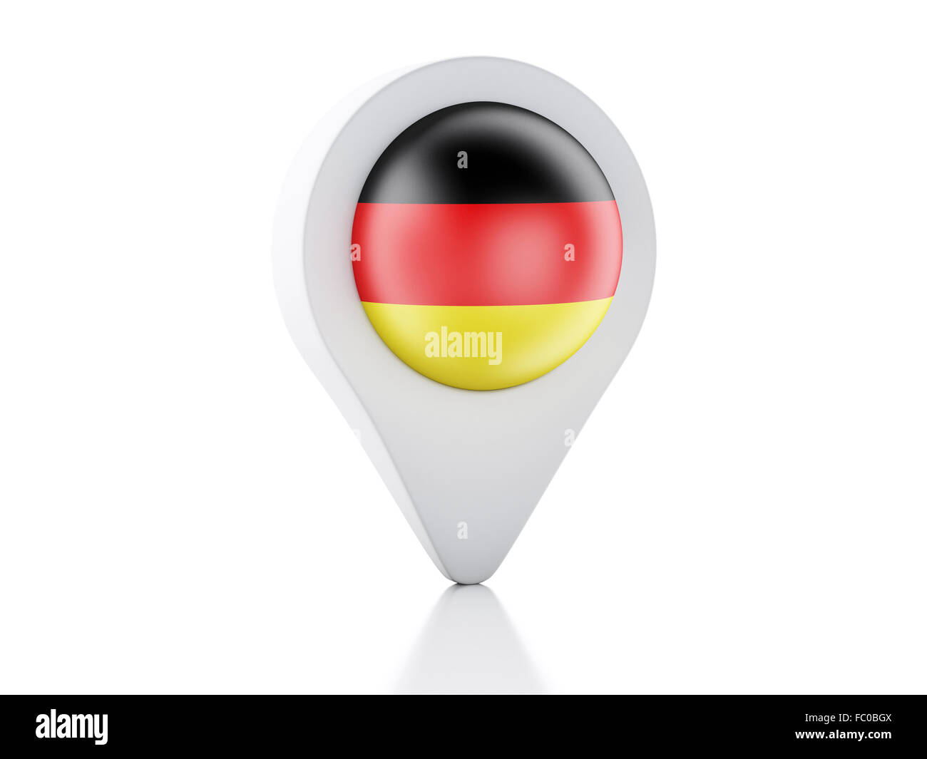 3d germany map flag illustration hi-res stock photography and images ...