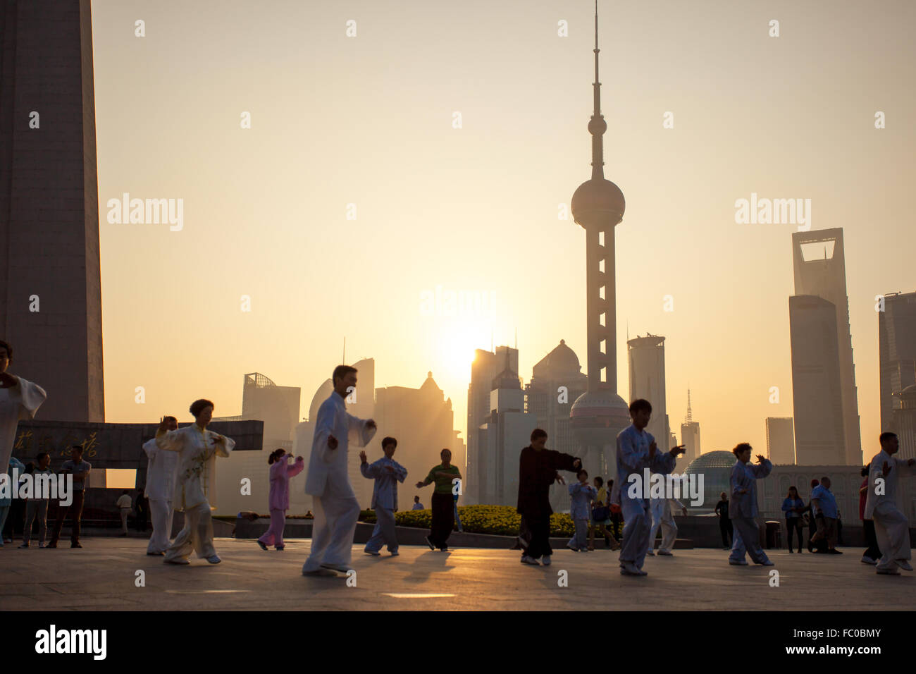 Shanghai in the morning Stock Photo - Alamy
