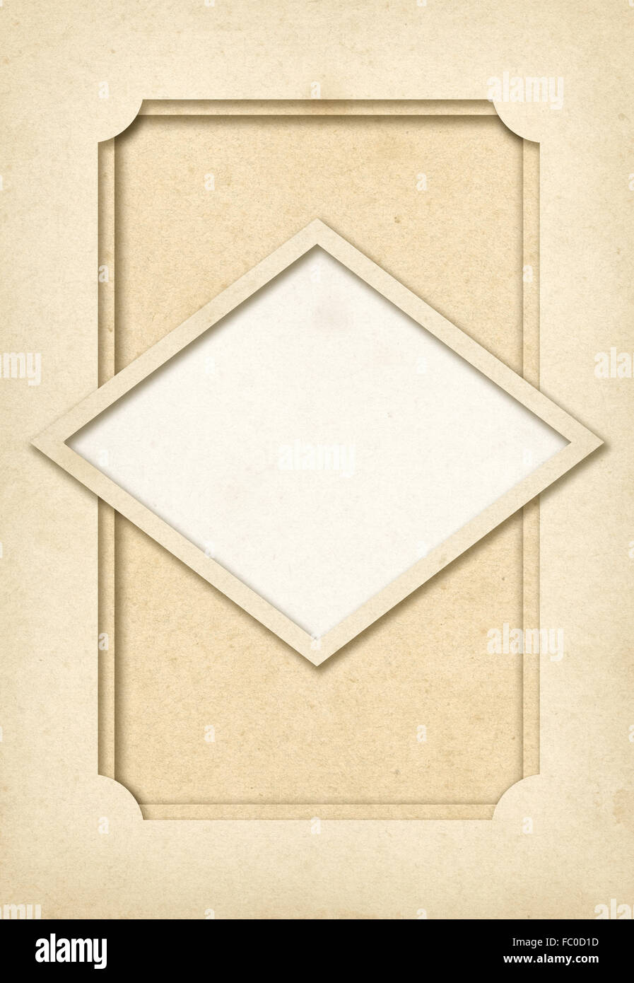 Vintage paper photo frame Stock Photo - Alamy