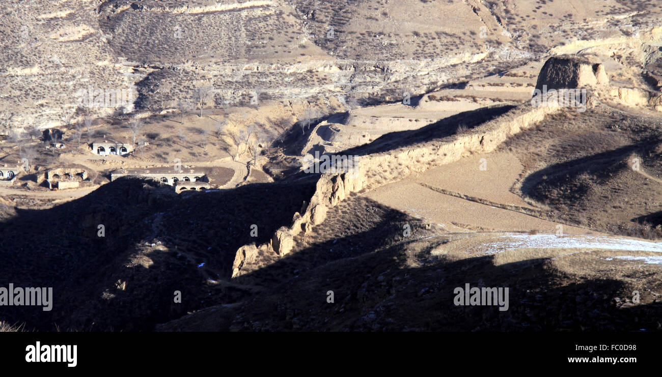 The old Cow Bay Pianguan Country Xin zhou City Shanxi Province Stock ...