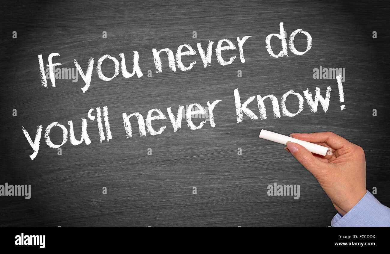 You will never know hi-res stock photography and images - Alamy