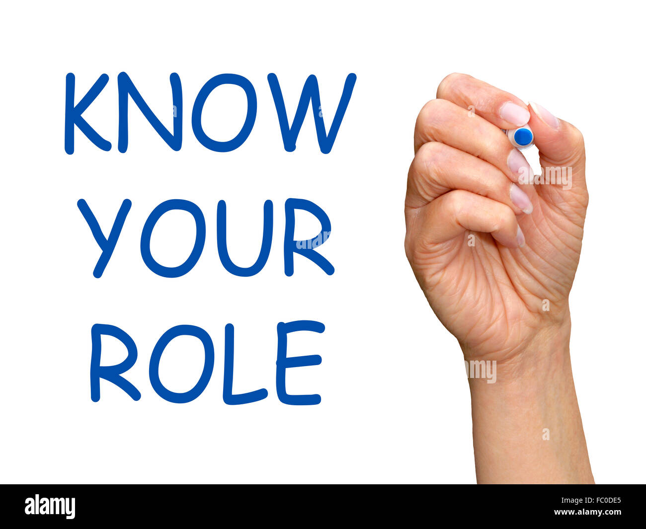 Know your Role Stock Photo - Alamy