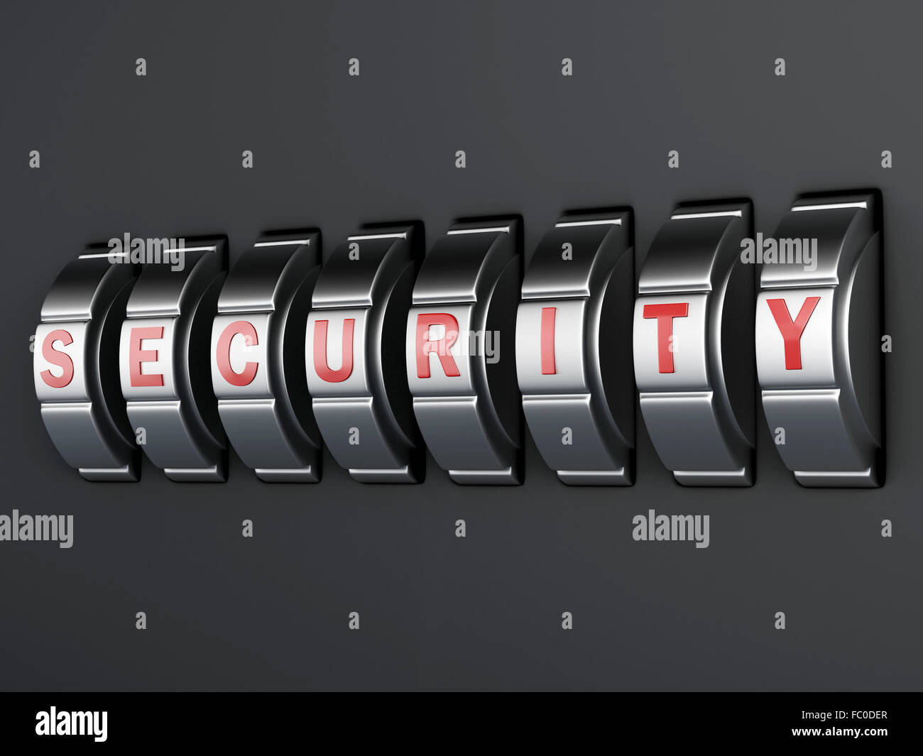 Security password combination. 3d illlustration Stock Photo - Alamy