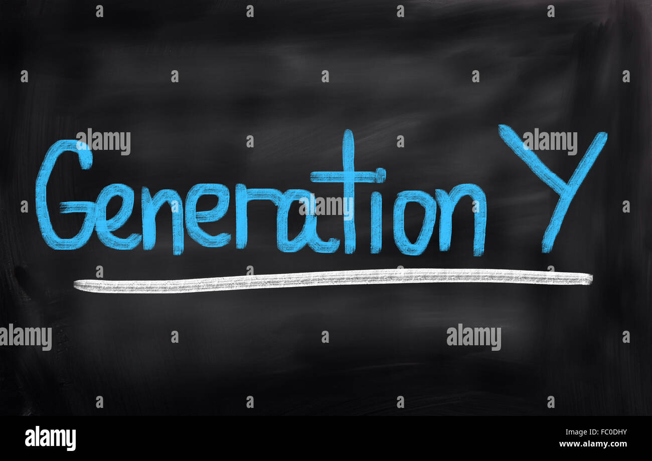Generation Y Concept Stock Photo - Alamy