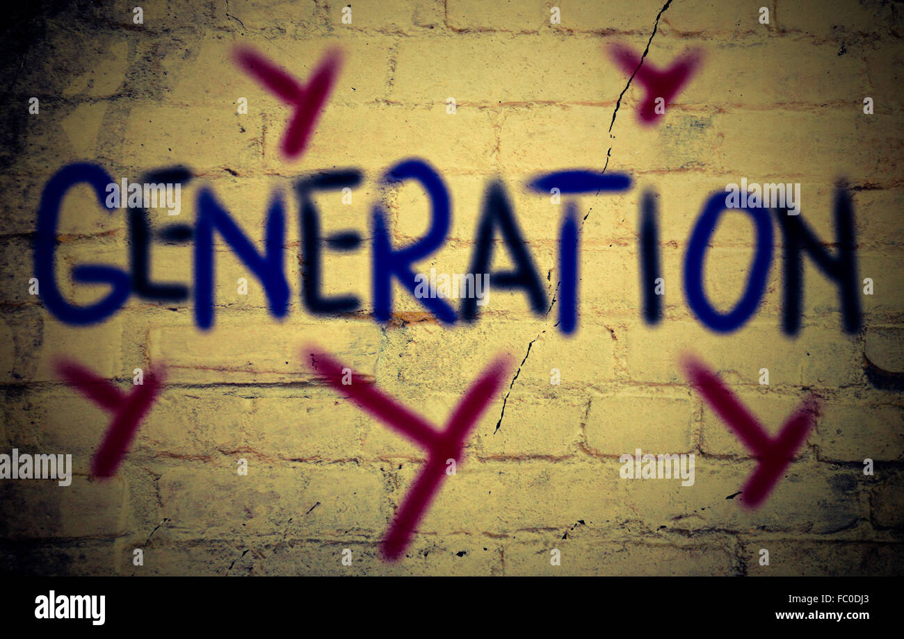 Generation Y Concept Stock Photo - Alamy