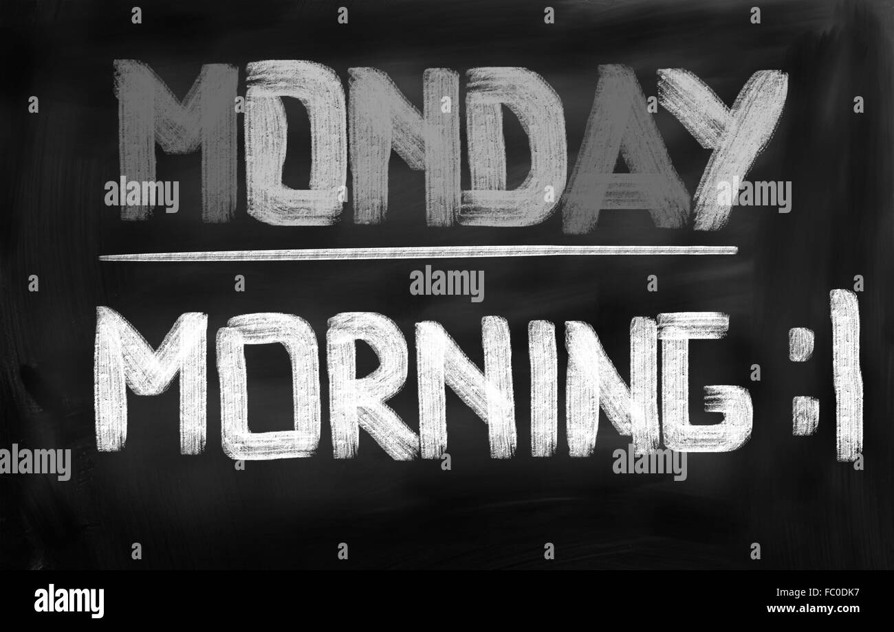 Word monday Black and White Stock Photos & Images - Alamy