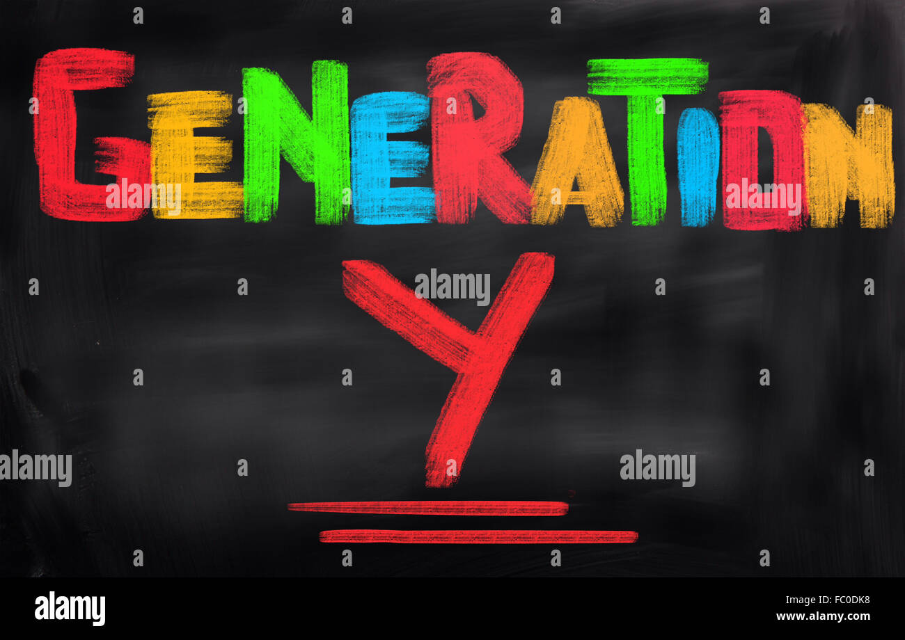 Generation Y Concept Stock Photo - Alamy