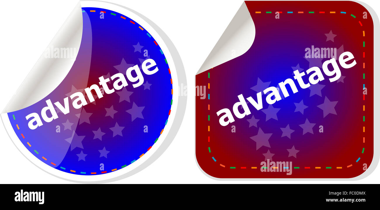 Advantage word hi-res stock photography and images - Alamy