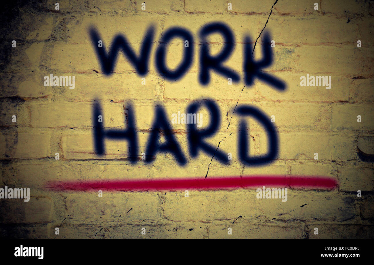 Work Hard Concept Stock Photo - Alamy